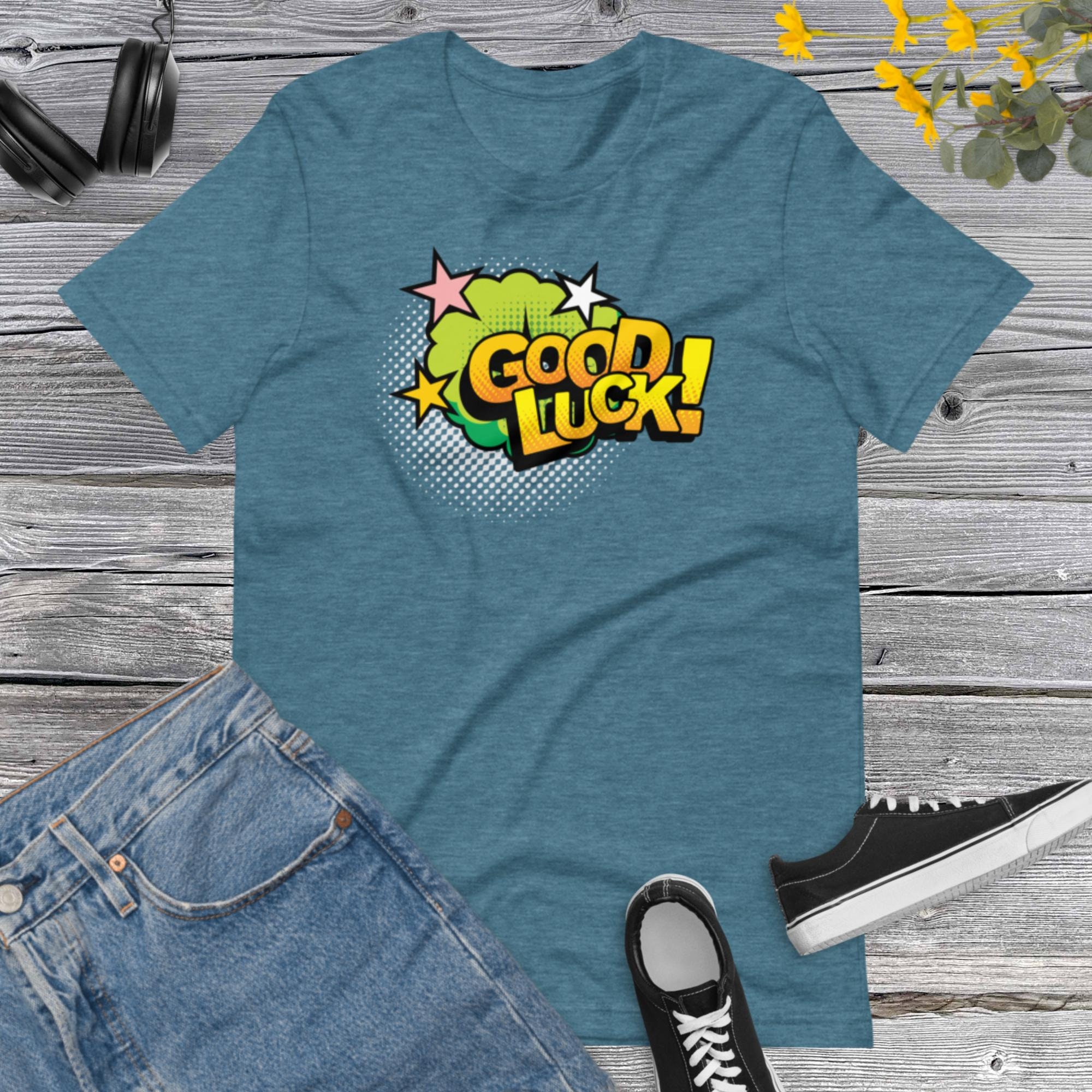 Good Luck Pop Art Style, Retro Design Good Luck Shirt, Retro Comic ...