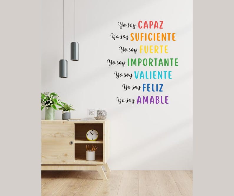 Yo Soy Affirmations PNG | Spanish Motivational Quote Wall Art ...