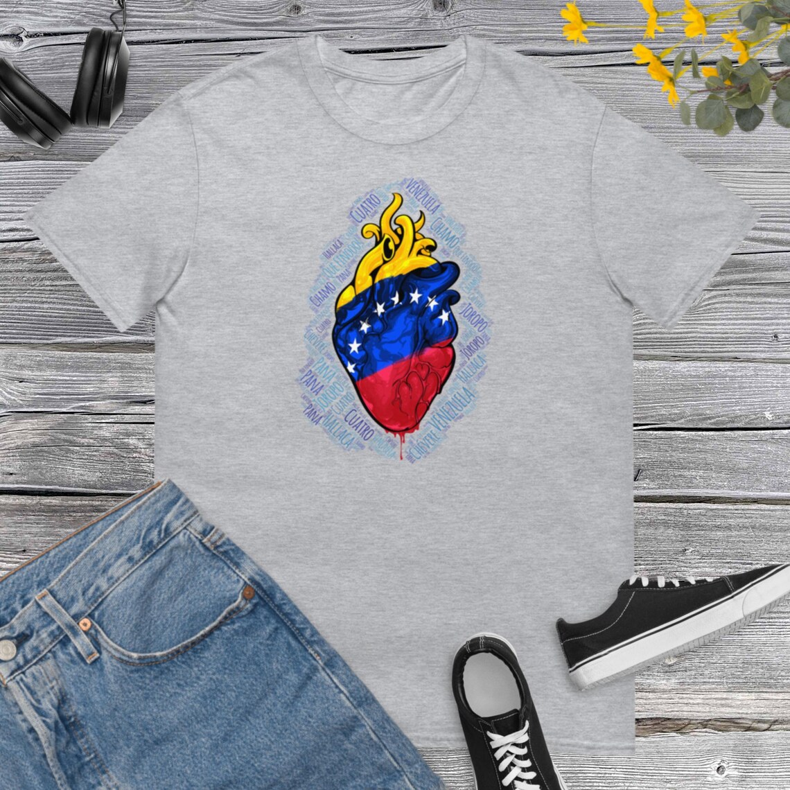 Venezuela Heart Tricolor Falg Frases Venezolanas I Love - Etsy