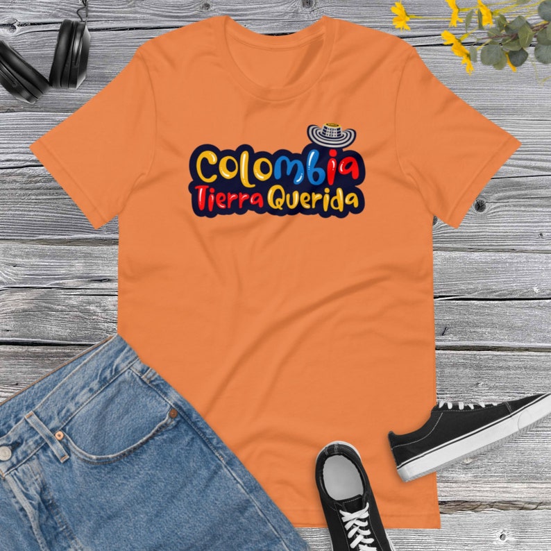 Colombia Tierra Querida Shirt, I Love Colombia, Colombian, Latina Tee ...