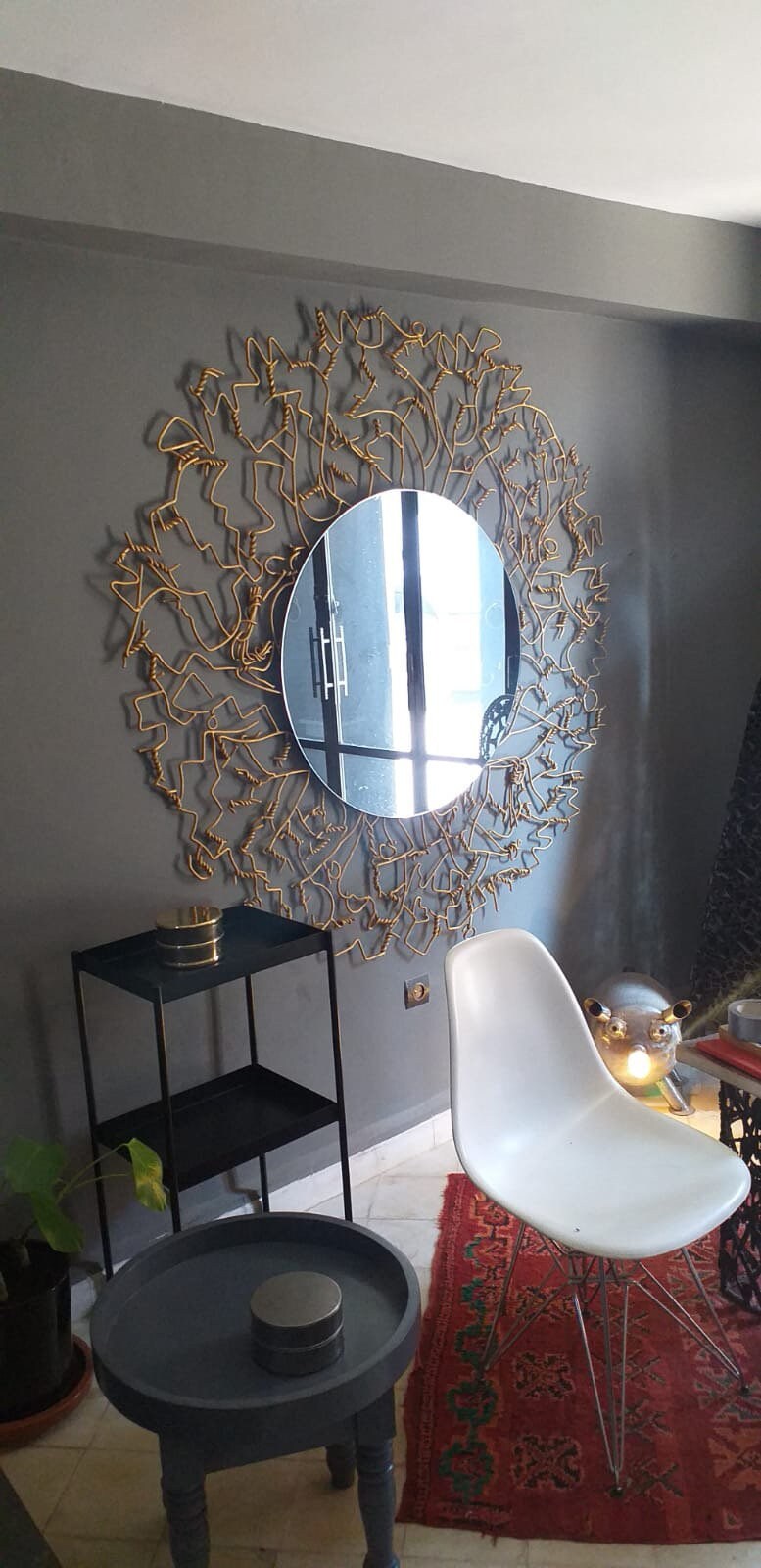 Unique Round Mirror Frame-mirror Mirror Frame Silver Mirror Frame ...