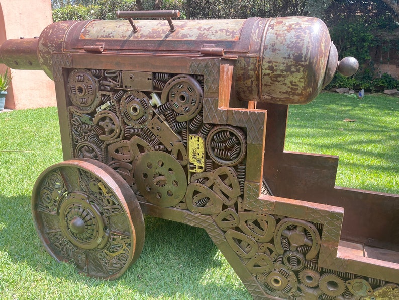 Life-size Cannon Sculpture / Garden Sculpture/up Cycled Sculpture ...