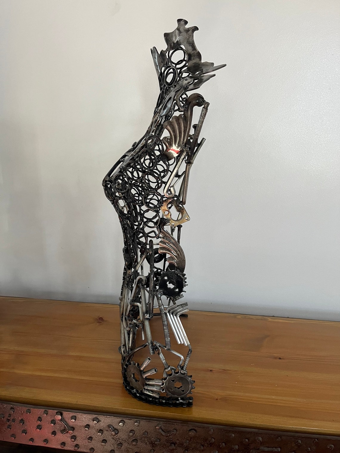 Metal Wall Art Sculpture Metallic Torso of Womanmetal - Etsy