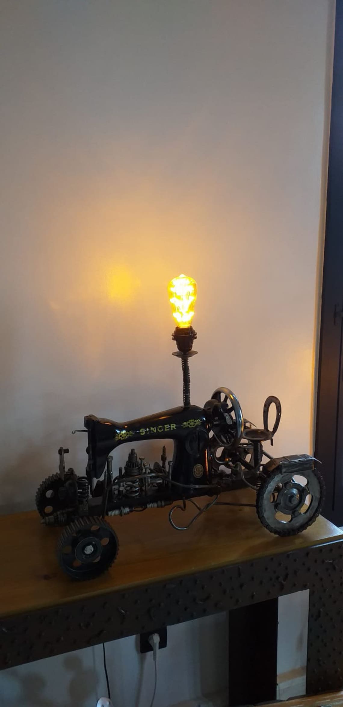 Vintage Lamp-sewing Machine-desk Lamp-office Lamp-antique Lamp ...