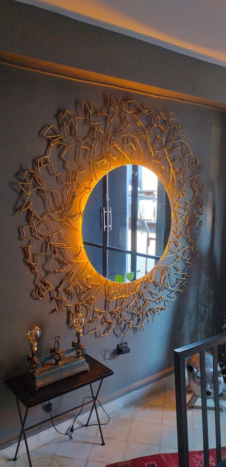 Unique Round Mirror Frame-mirror Mirror Frame Silver Mirror Frame ...