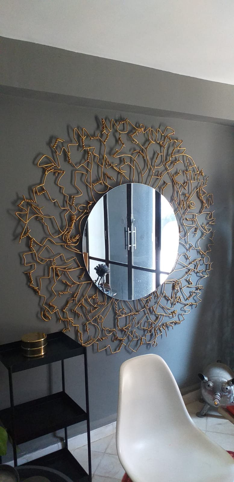 Unique Round Mirror Frame-mirror Mirror Frame Silver Mirror Frame ...