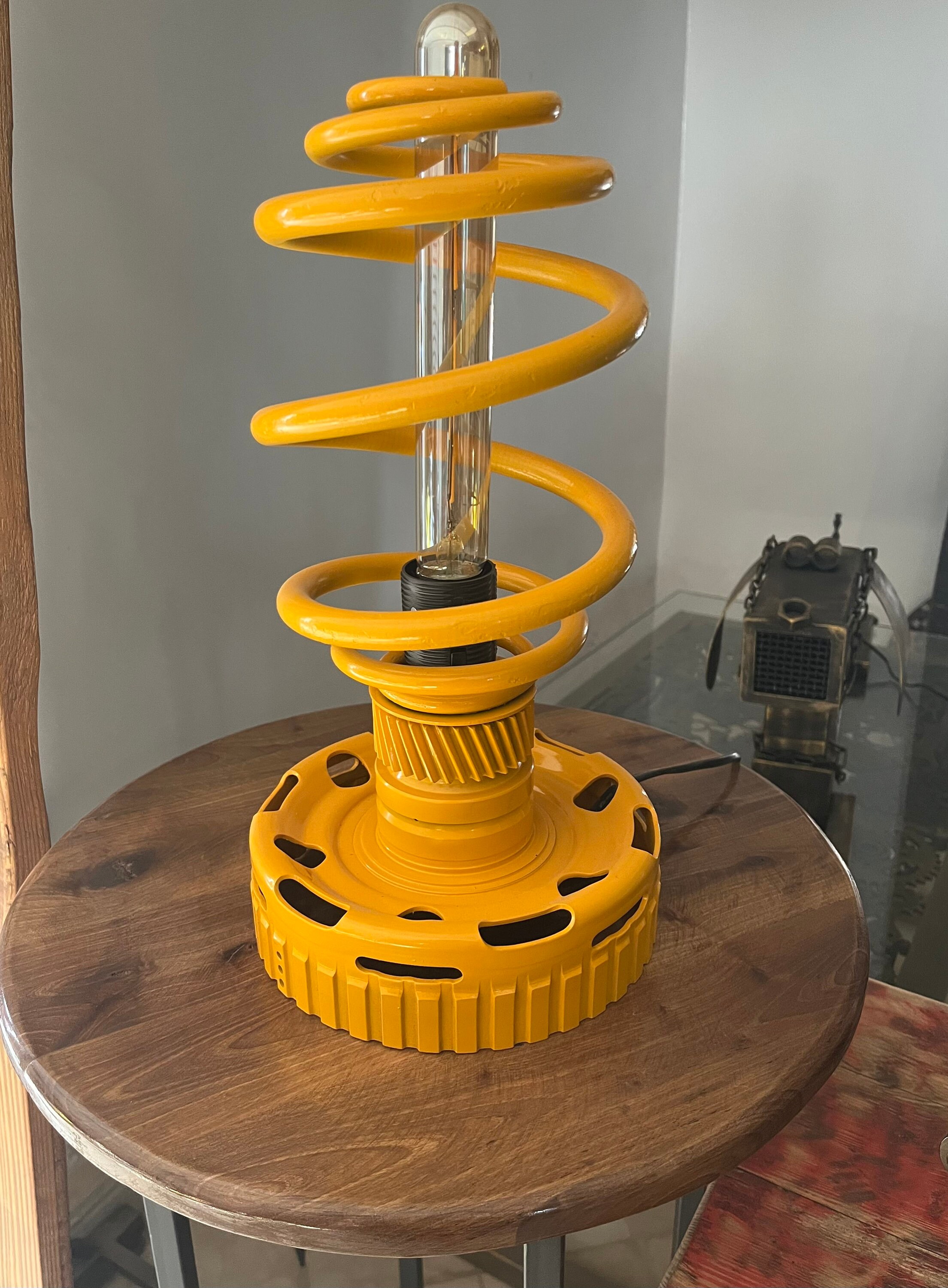 Lamp-lamps-metal Lamp-up Cycled-unique Lamp-metal Art-steel Lamp ...