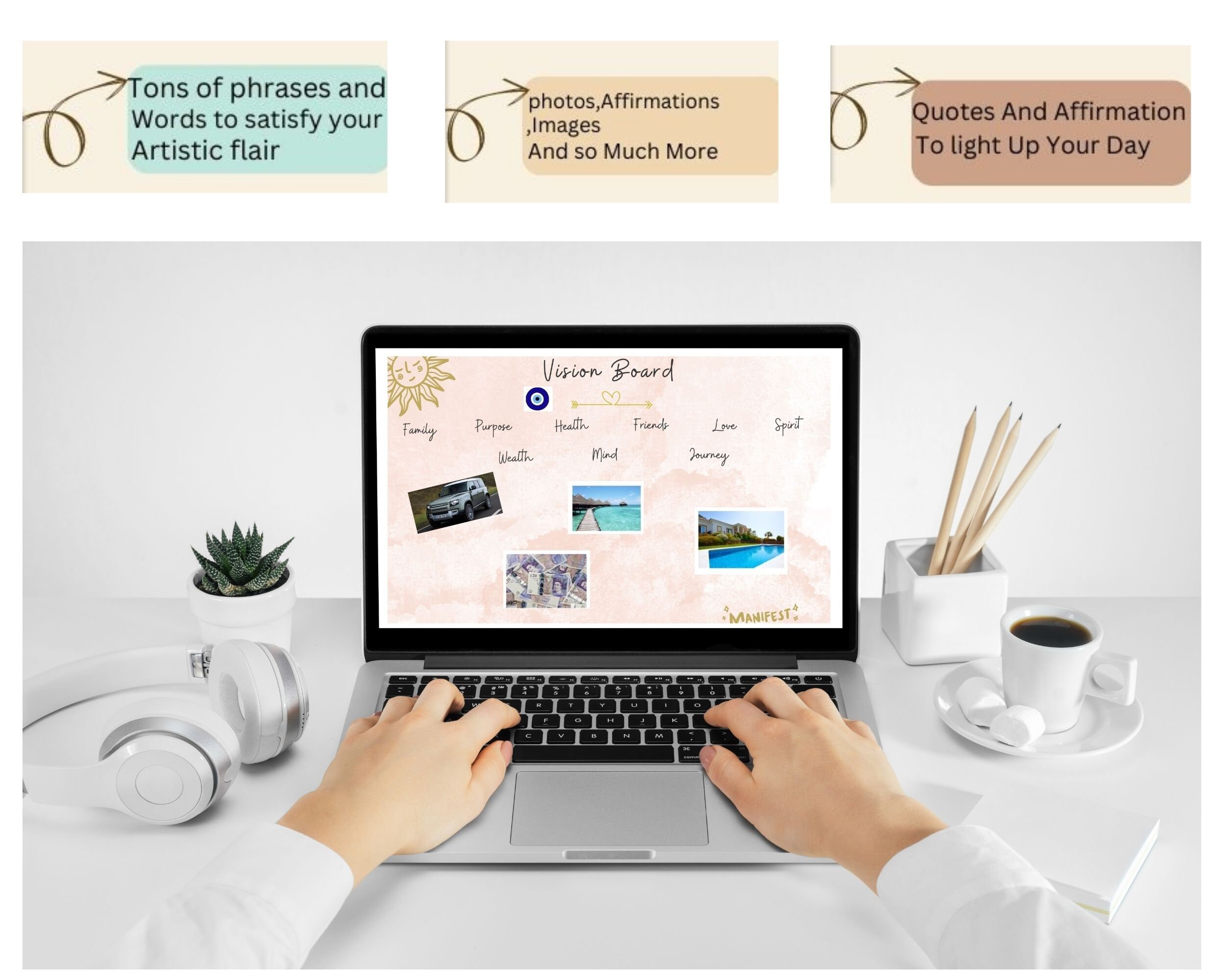 Printable Vision Board Poster - Etsy