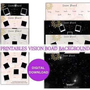 Printable Vision Board Poster - Etsy