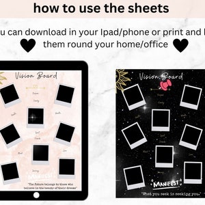 Printable Vision Board Poster - Etsy