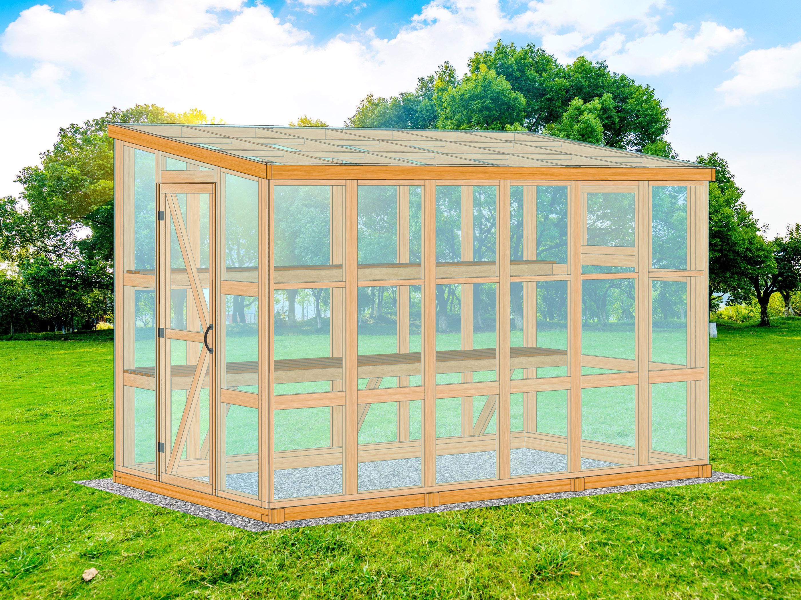 7x12 Lean-to Greenhouse Plans: DIY Building Guide (PDF Download) - Etsy