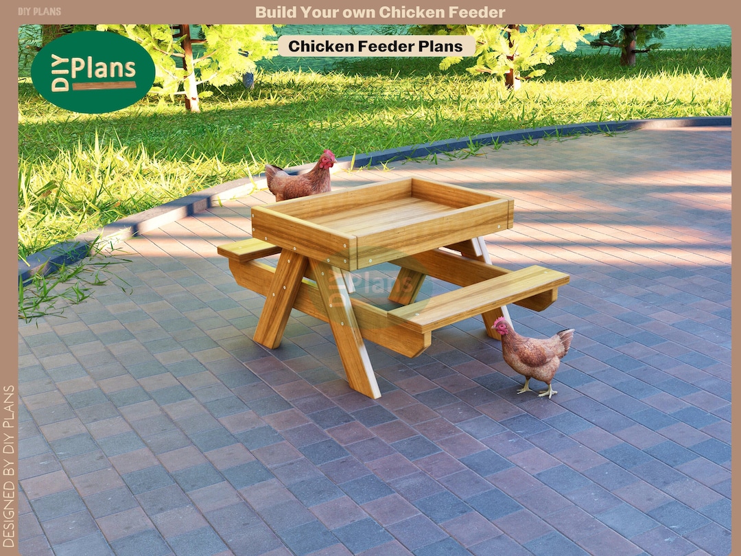 Garden Chicknic Table Plans Diy Chicken Table Plans, Wooden Squirrel ...