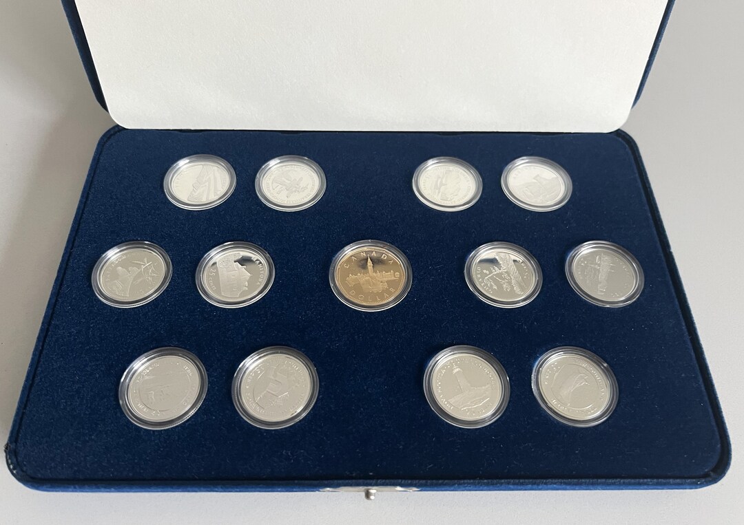 125th Anniversary of Canada's Confederation 13 Coin Silver Set 25 Cent ...