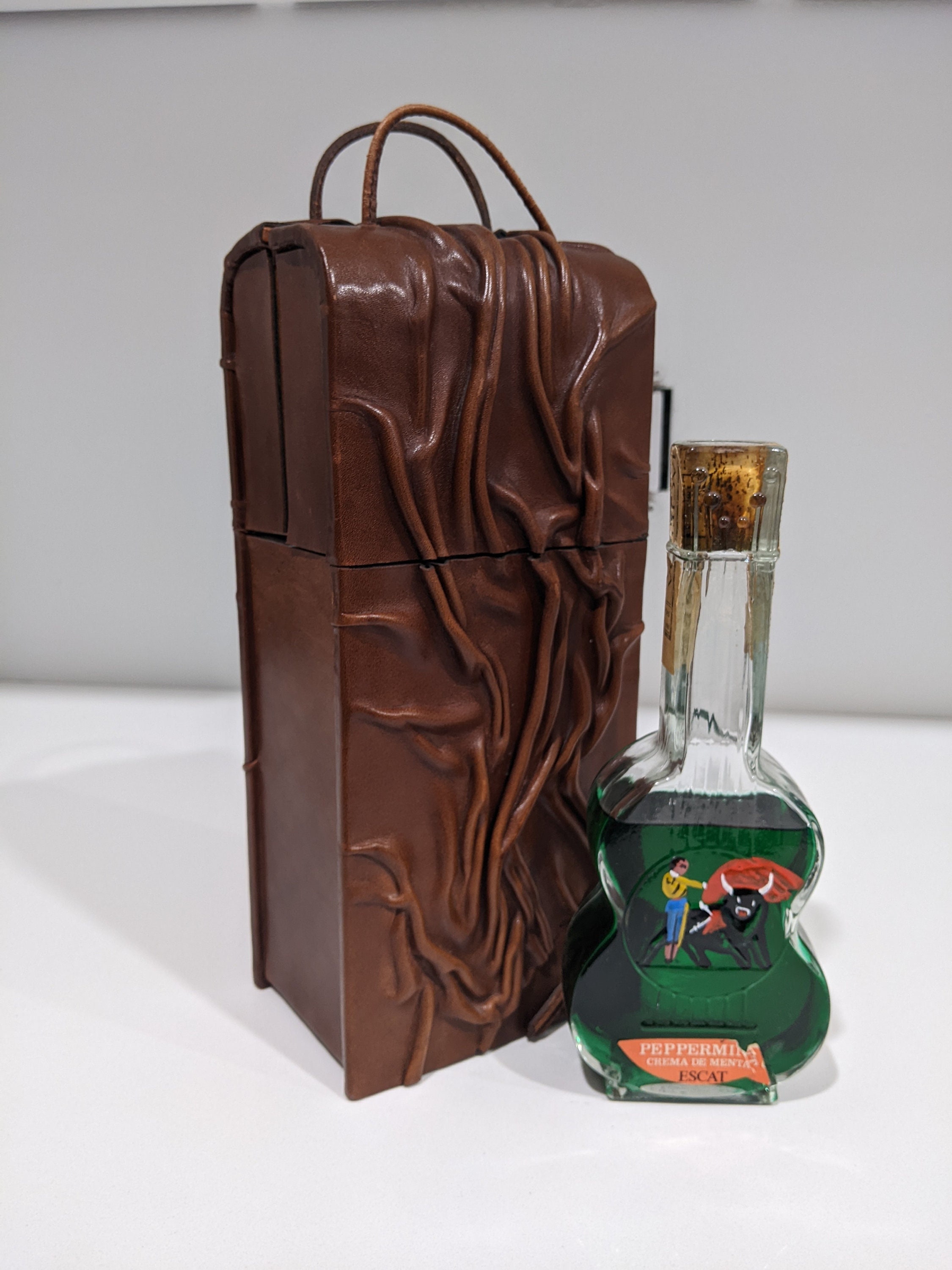 Old Bottle Guitar Shaped With Torero Peppermint Mint Cream Liquor Escat ...