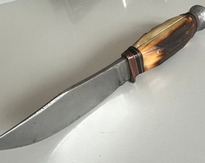 Vintage Fixed Blade Hunting Knife Premier Lifetime H 22 Germany Knife ...