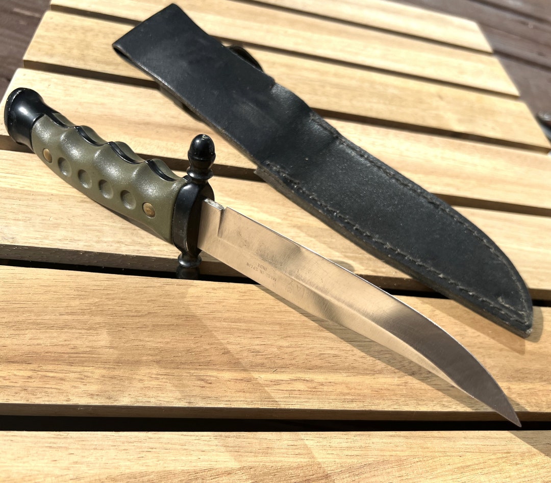 Alce Muela Stainless Steel RUKO Fixed Blade Knife Made in Spain With 5. ...