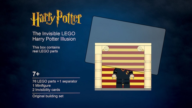 The Invisible LEG0 Minifigure HARRY P0TTER Illusion - Etsy
