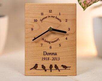 Personalized Bereavement Clock - Etsy