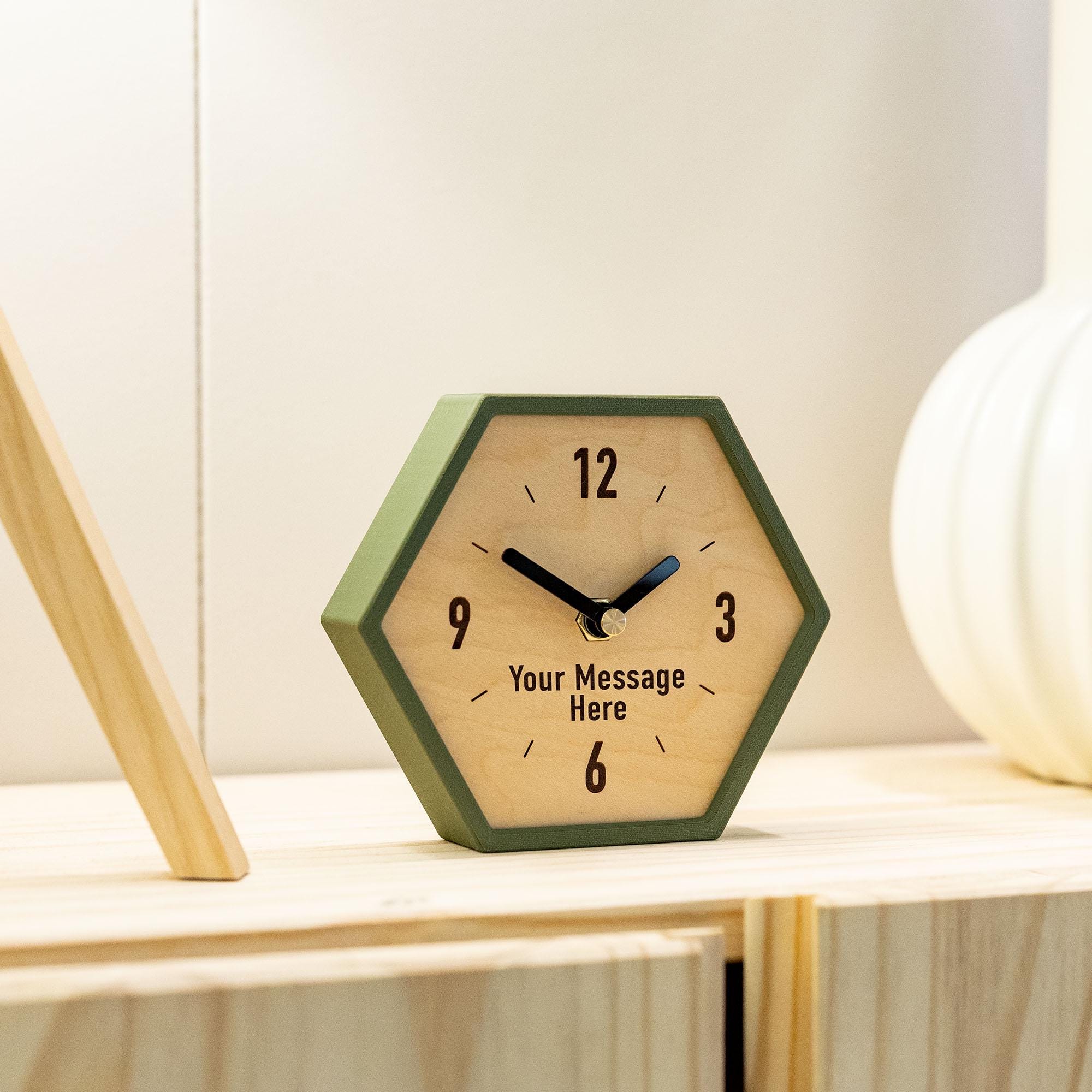 Personalized Desk Clock, Custom Engraved Anniversary and Housewarming ...