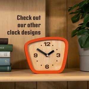 Custom Desk Clock: Modern Home & Office Decor - Personalized Fireplace ...