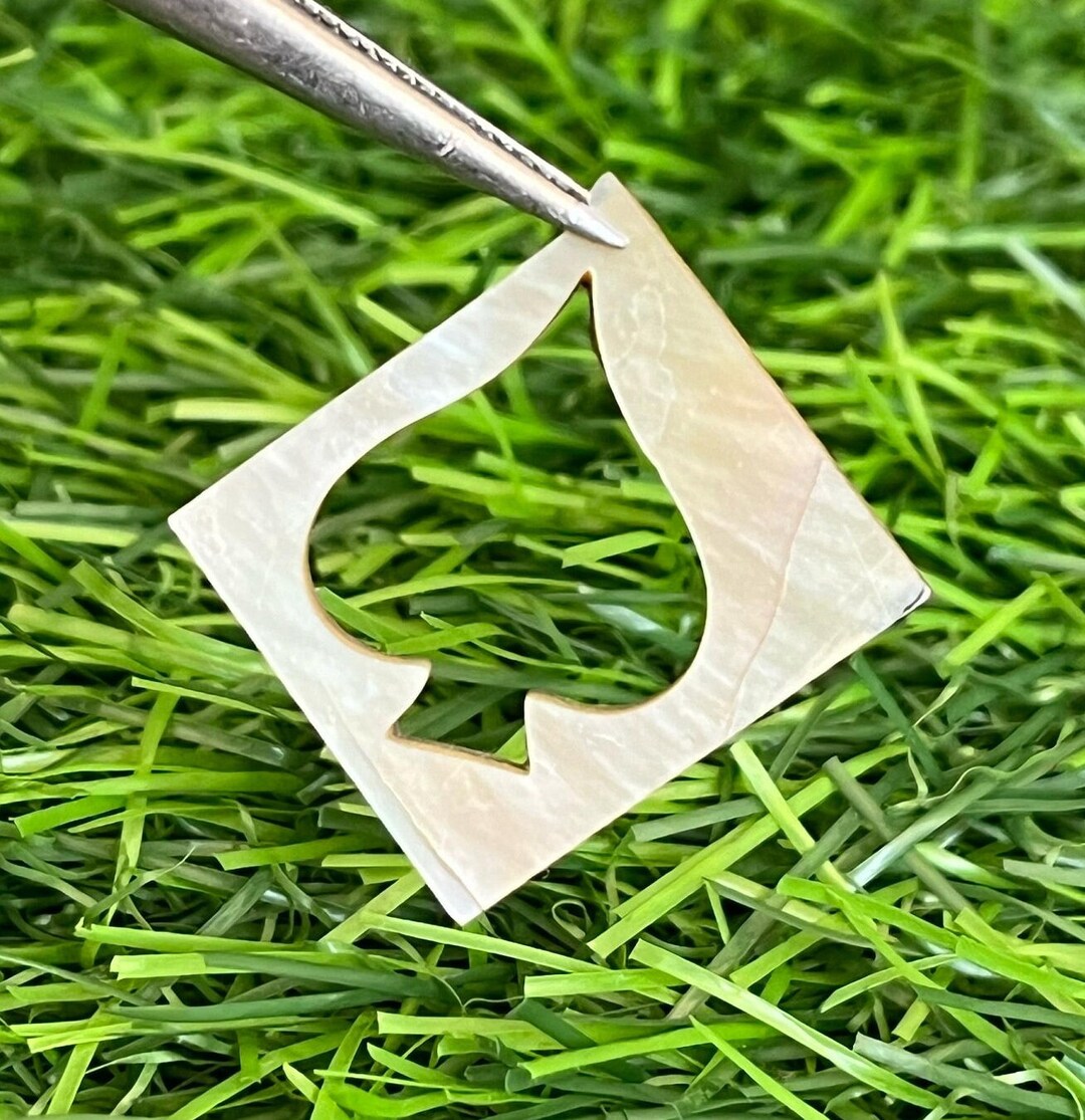 Mother of Pearl Ghost Carving, MOP Ghost Carving Keychain, White ...