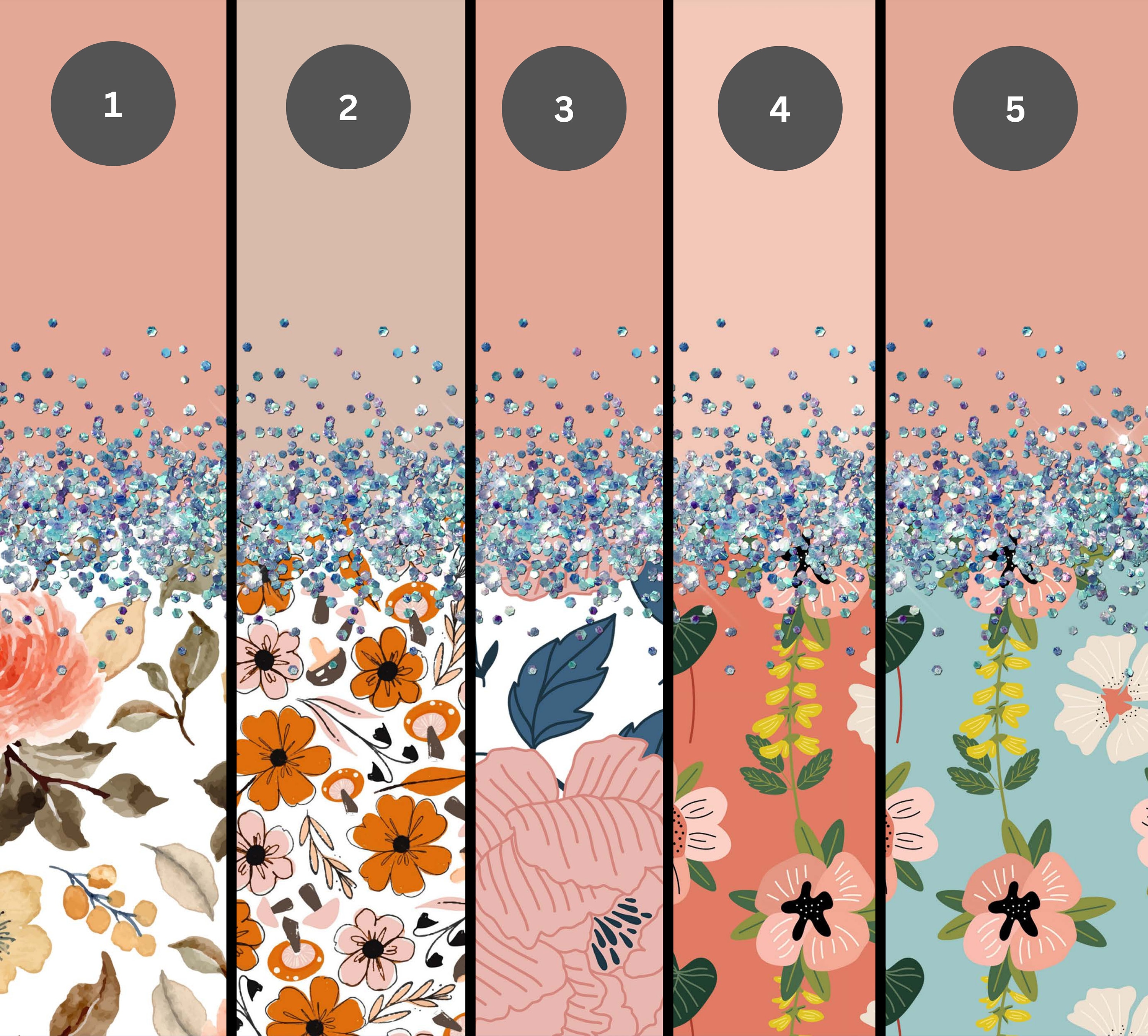 18 Different Coral/salmon/lt PINK Pattern Tumbler Split Pattern ...