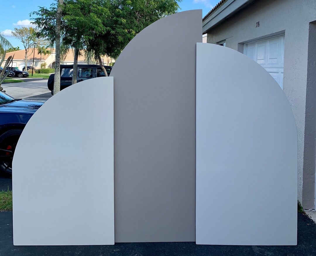 LOCAL PICKUP ONLY Miami Area Half Arch Backdrop Panels Wood - Etsy