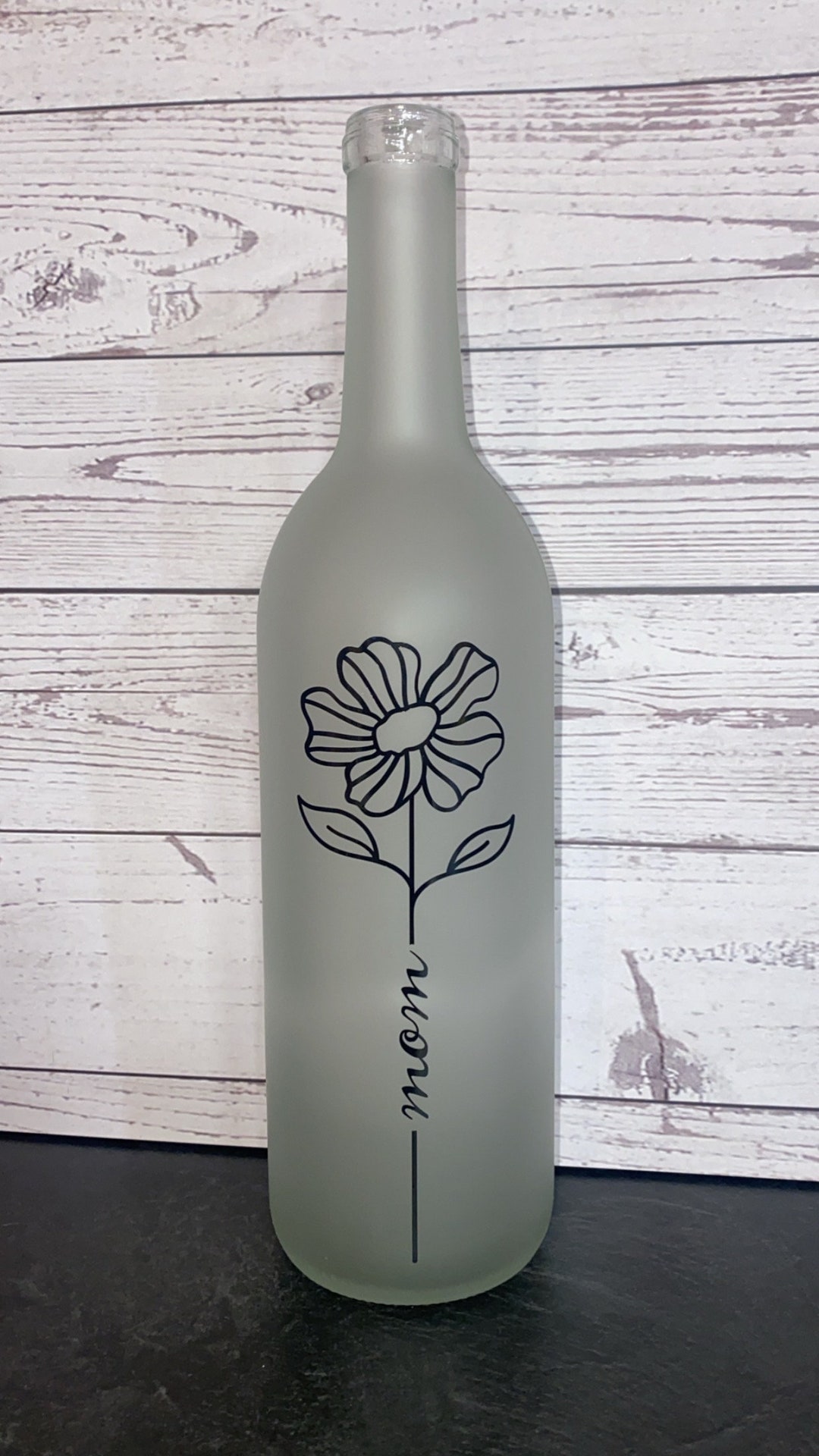 Mother's Day Lighted Wine Bottle. Wine Bottle Decor, Best Mom Ever, #1 ...
