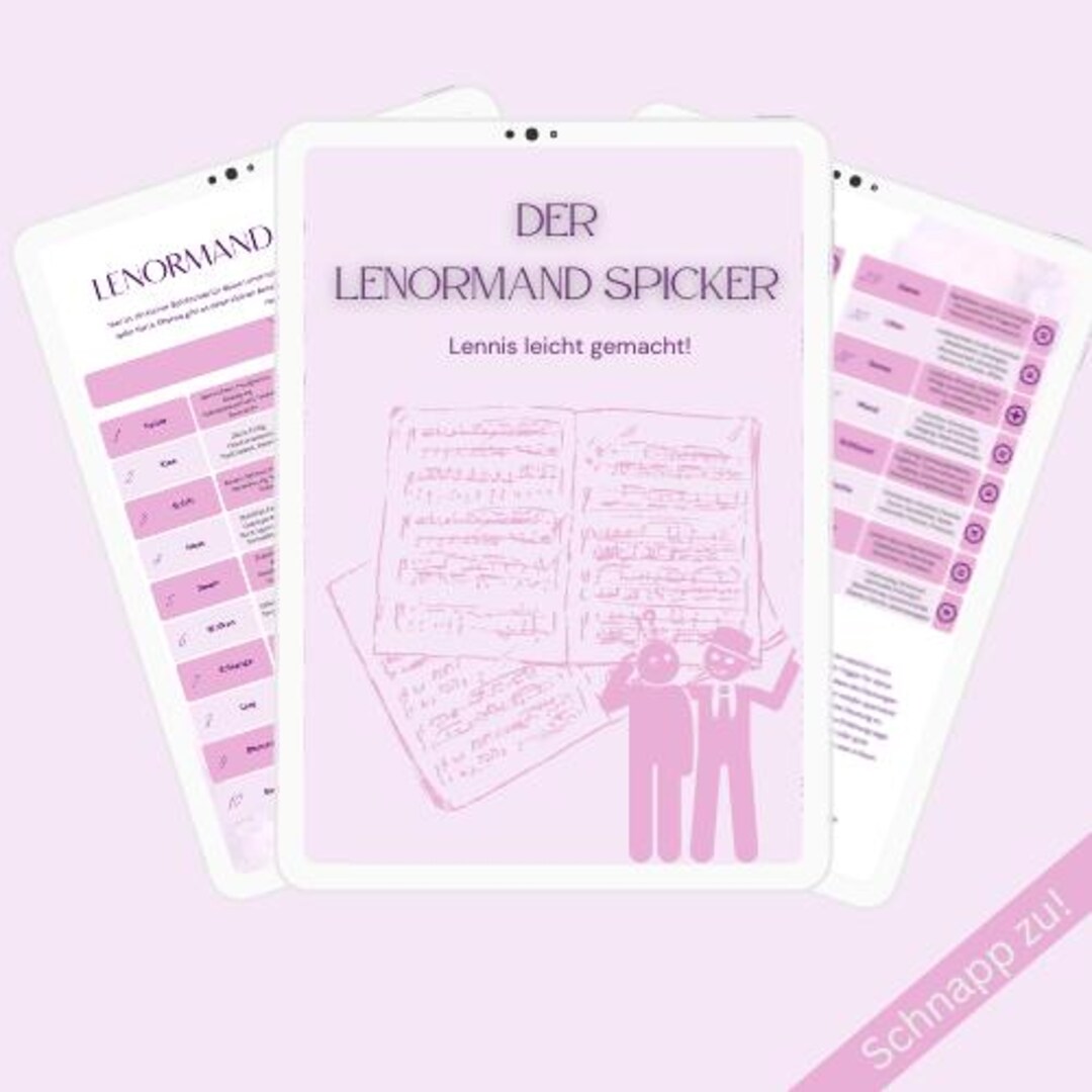 The Lenormand Cheat Sheet - Cheatsheets Incl. Wordsheet Lenormand Cards ...
