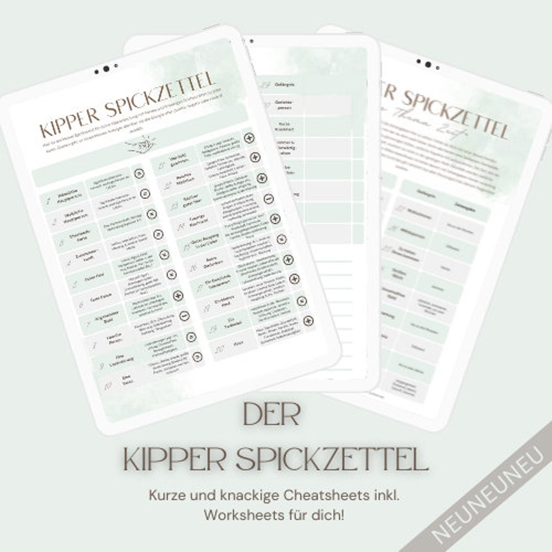 The Kipper Cheat Sheet - Cheat Sheets Incl. Word Sheets, Kipper Cards ...