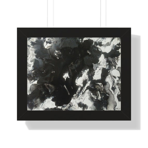 Black and White Abstract Art Prints | Etsy