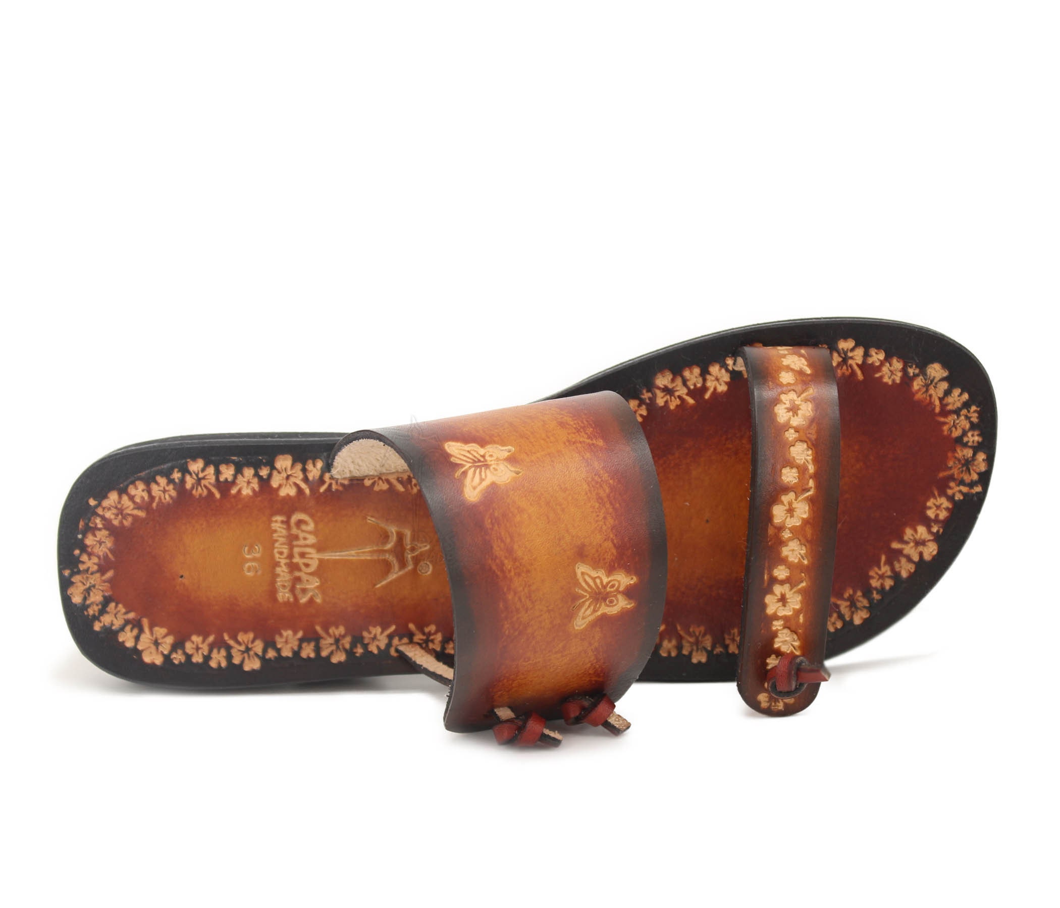 Trendy Unique Style Handmade Leather Sandals, Burnished Leather Sandals ...