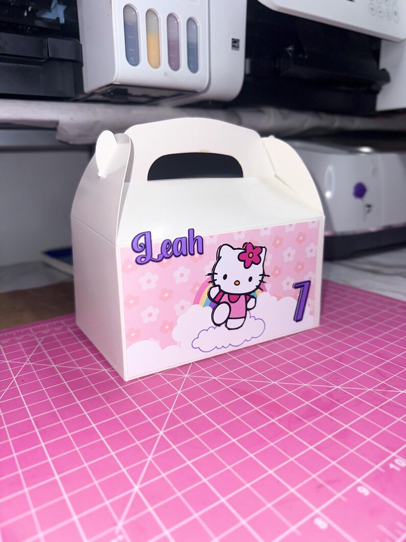Pink Chip Bag Kitty Custom Party Favor Chip Bag - Etsy