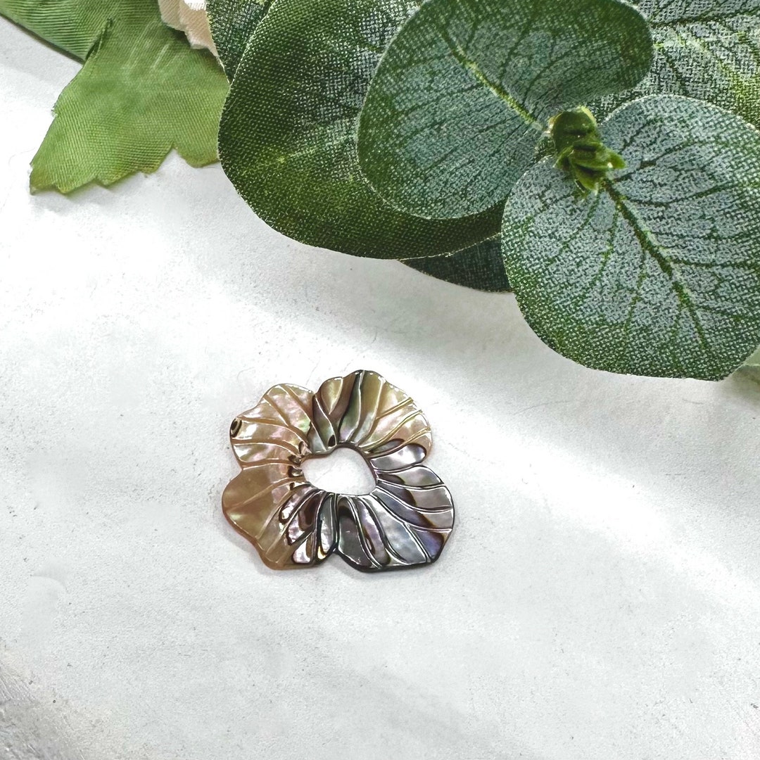 Abalone Flower Pendant, Hibiscus Flower, Abalone Hibiscus Pendant ...