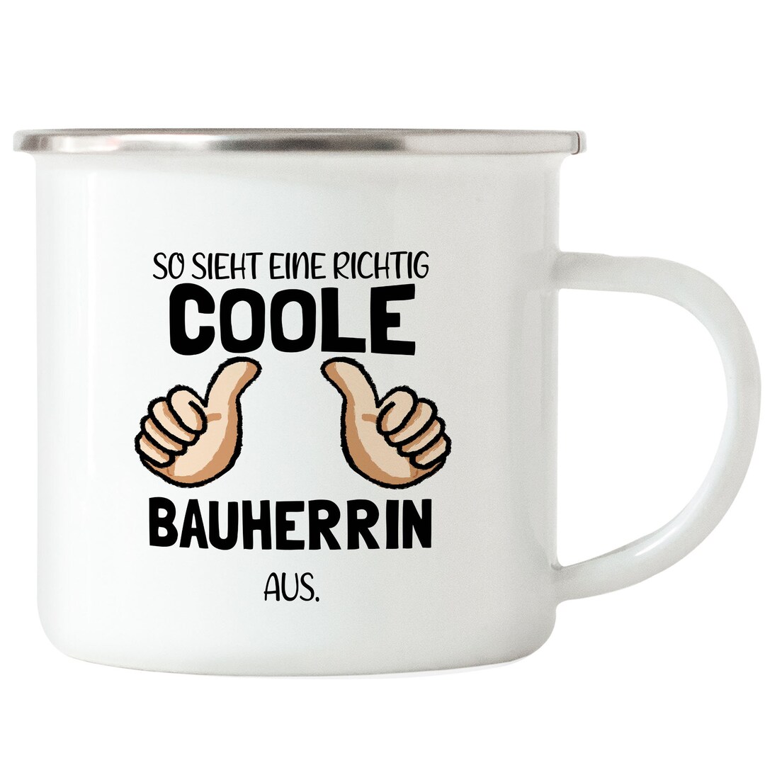 This is What a Really Cool Builder Looks Like Enamel Cup Topping-out ...