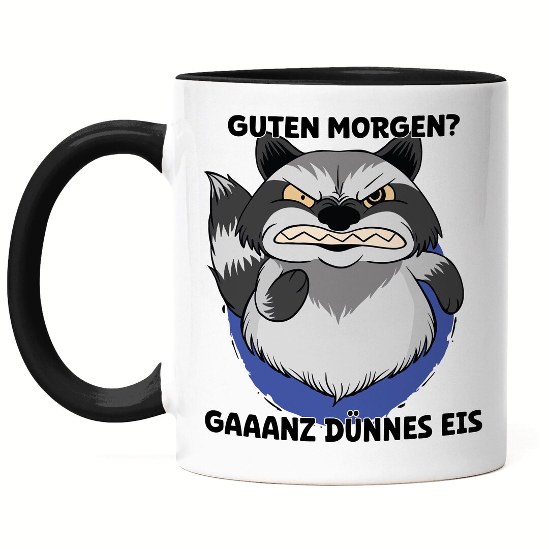 Good Morning Gaaanz Thin Ice Cup Black Morning Late Riser Sleepy Hat ...