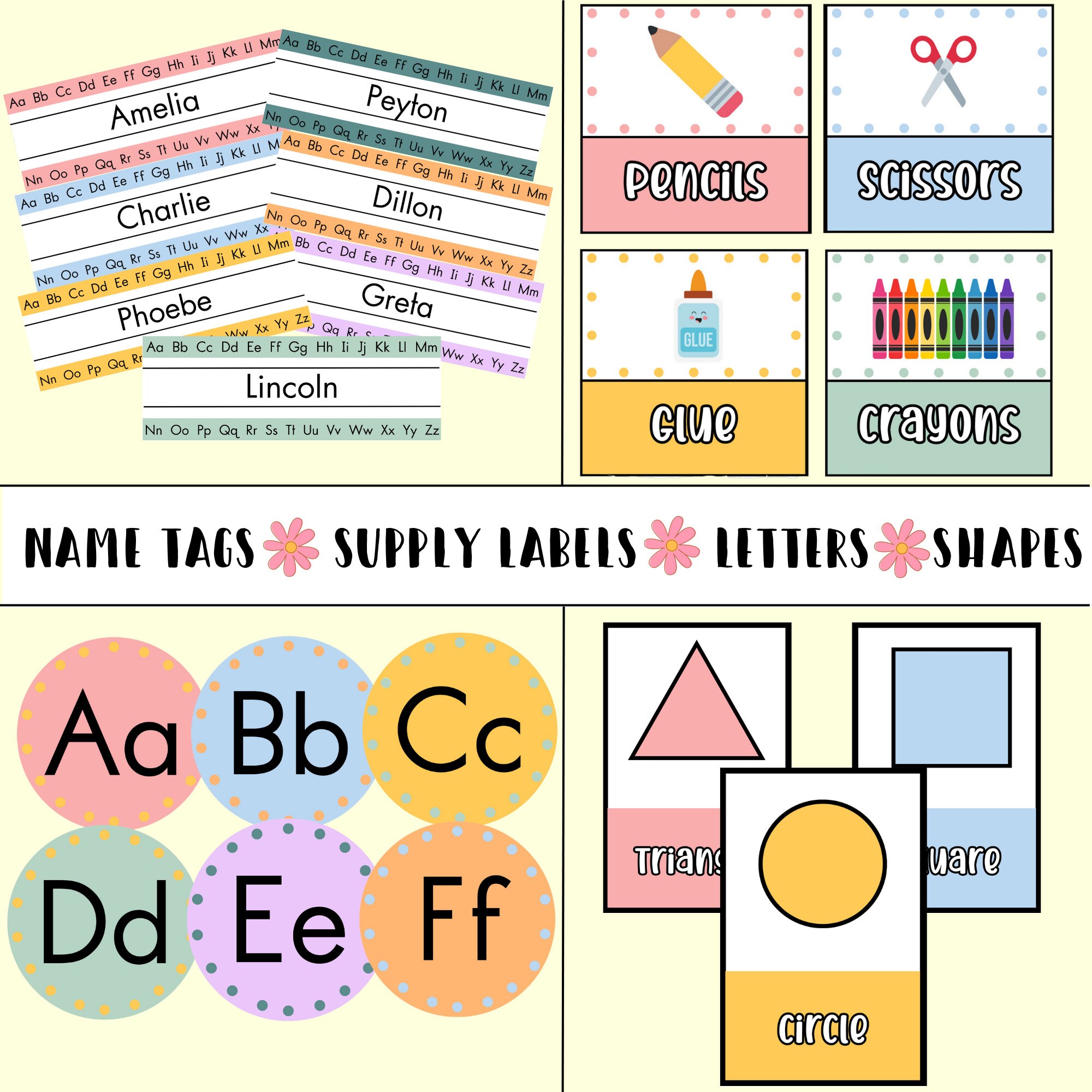 Calm Boho Classroom Decor Bundle - Etsy