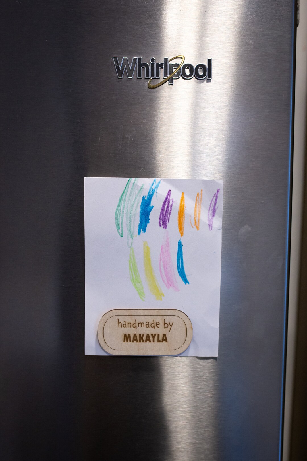 Handmade by Refrigerator Magnet, Teacher Classroom Magnet, Personalized ...