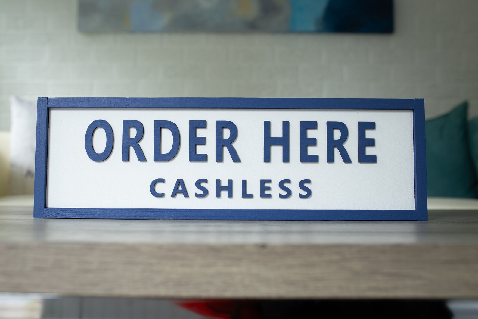 Order Here Sign / Business Order Here Sign /cashless Sign / Hanging ...