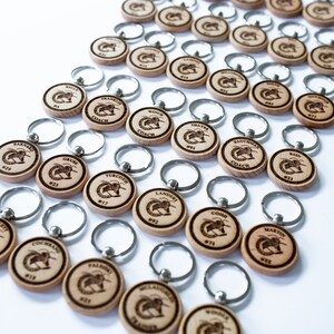 Sports Team Keychains, Laser Engraved Personalized Team Logo, Team Gift ...