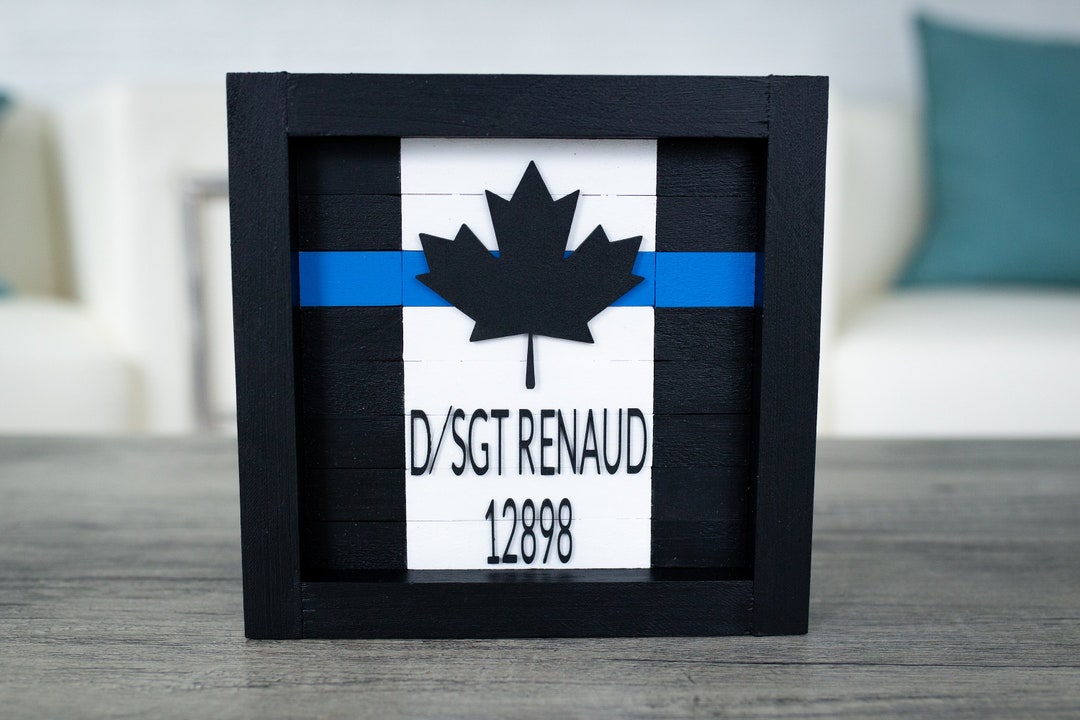 Police Officer Gift | Thin Blue Line |custom Police Gift | Customized ...