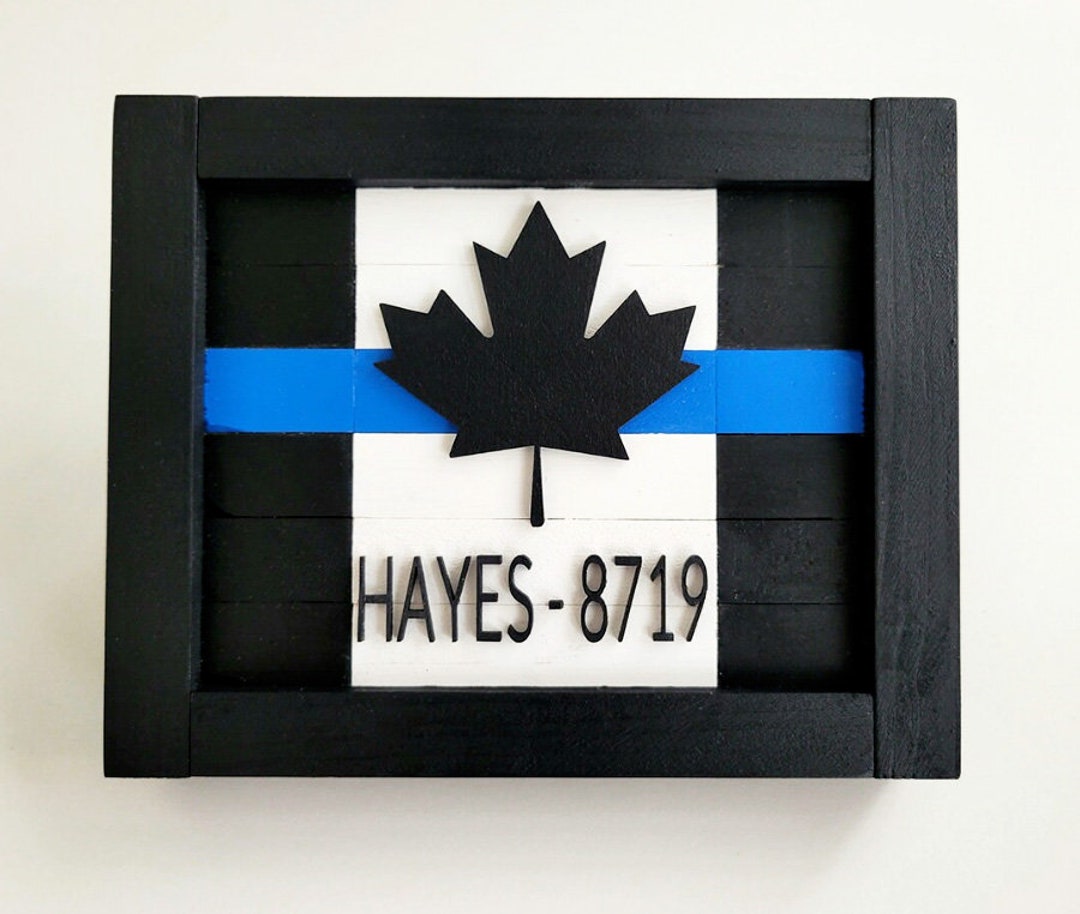 Police Officer Gift Thin Blue Line custom Police Gift Customized Law ...
