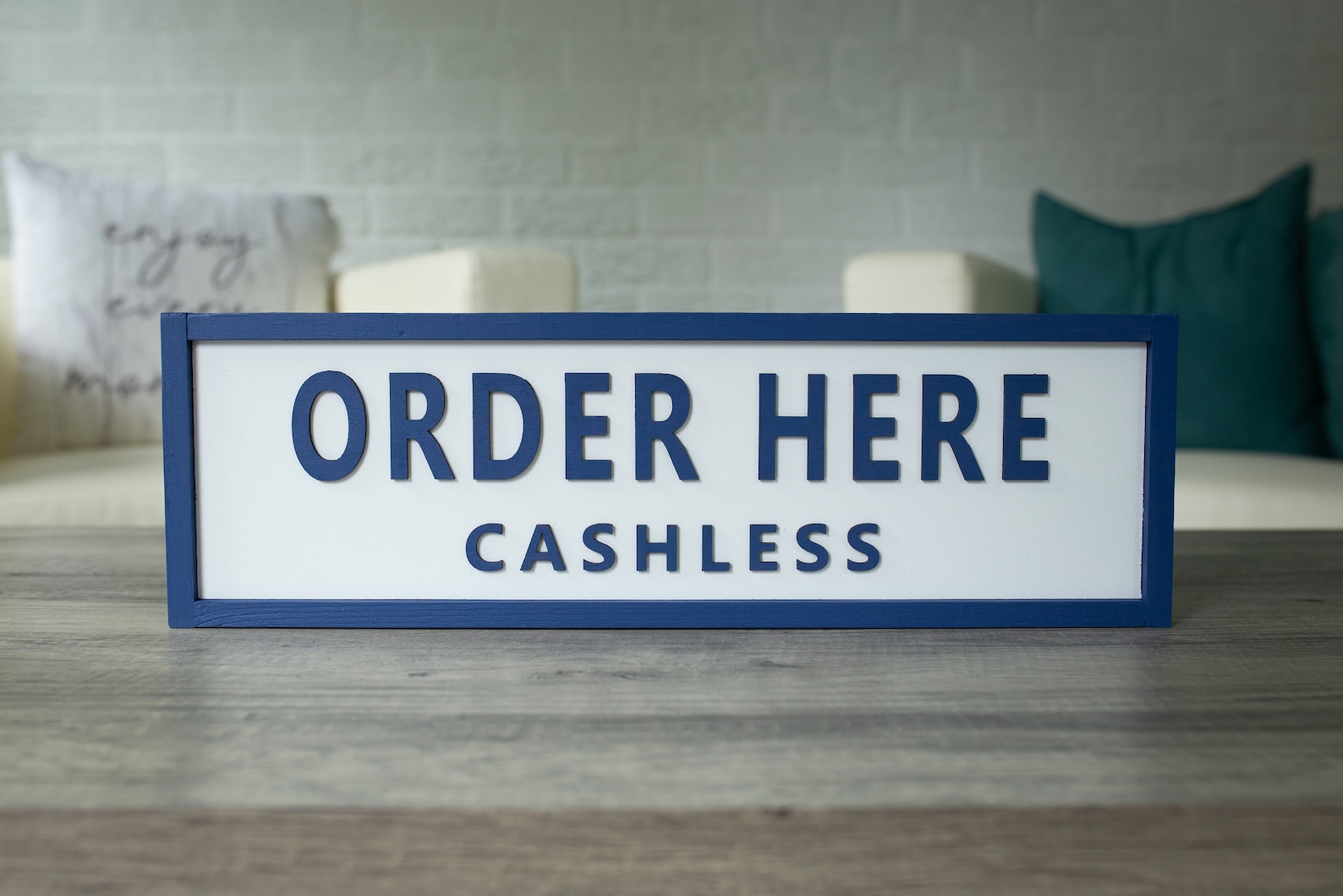 Order Here Sign / Business Order Here Sign /cashless Sign / Hanging ...
