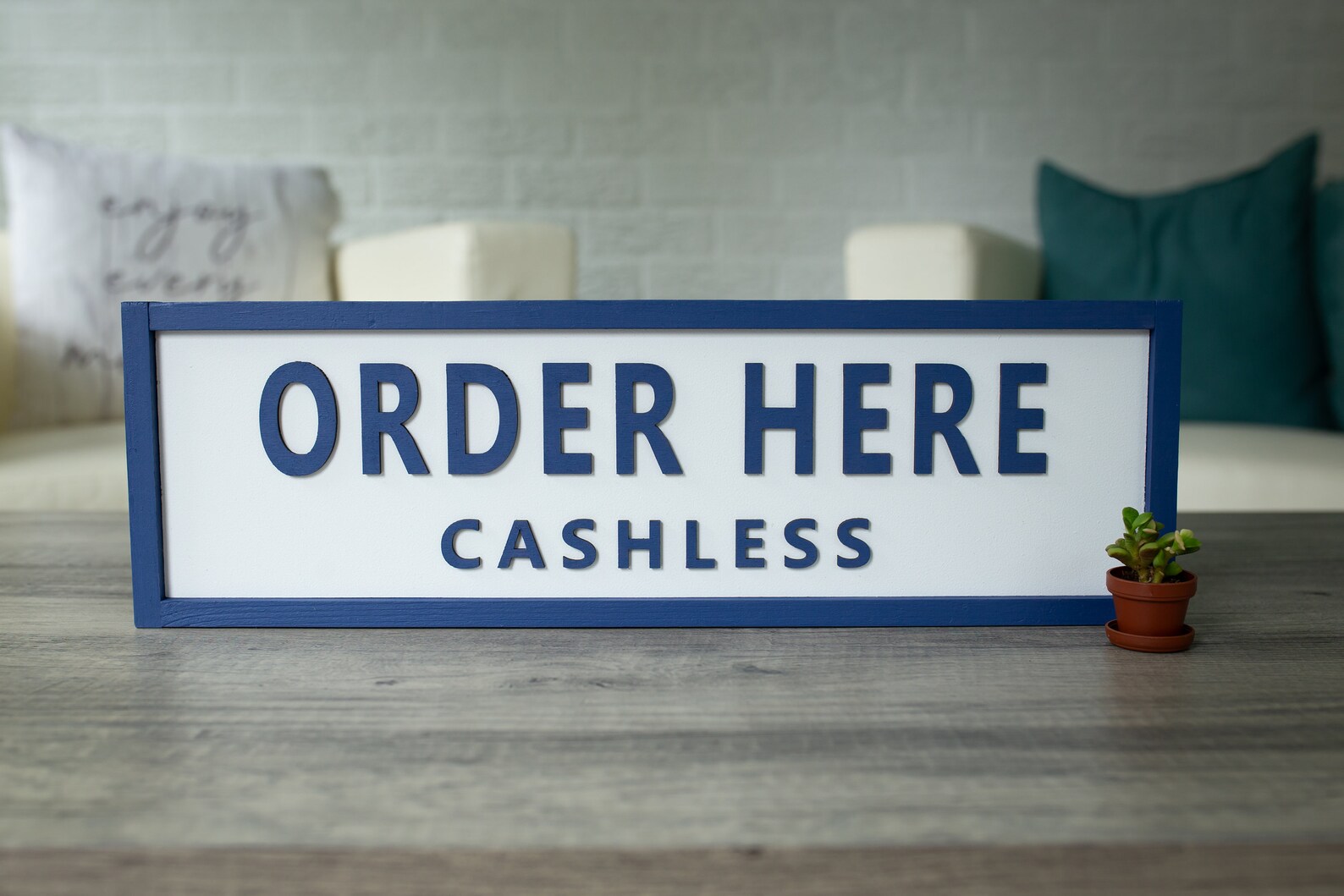 Order Here Sign / Business Order Here Sign /cashless Sign / Hanging ...