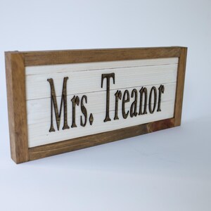 Teacher Name Sign, 3D Classroom Name Sign, Teacher Desk Sign, End of ...