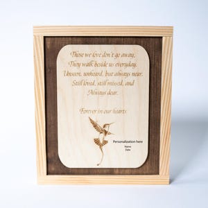 Personalized Memorial Wood Plaque. Bereavement Gift Sympathy Gift ...