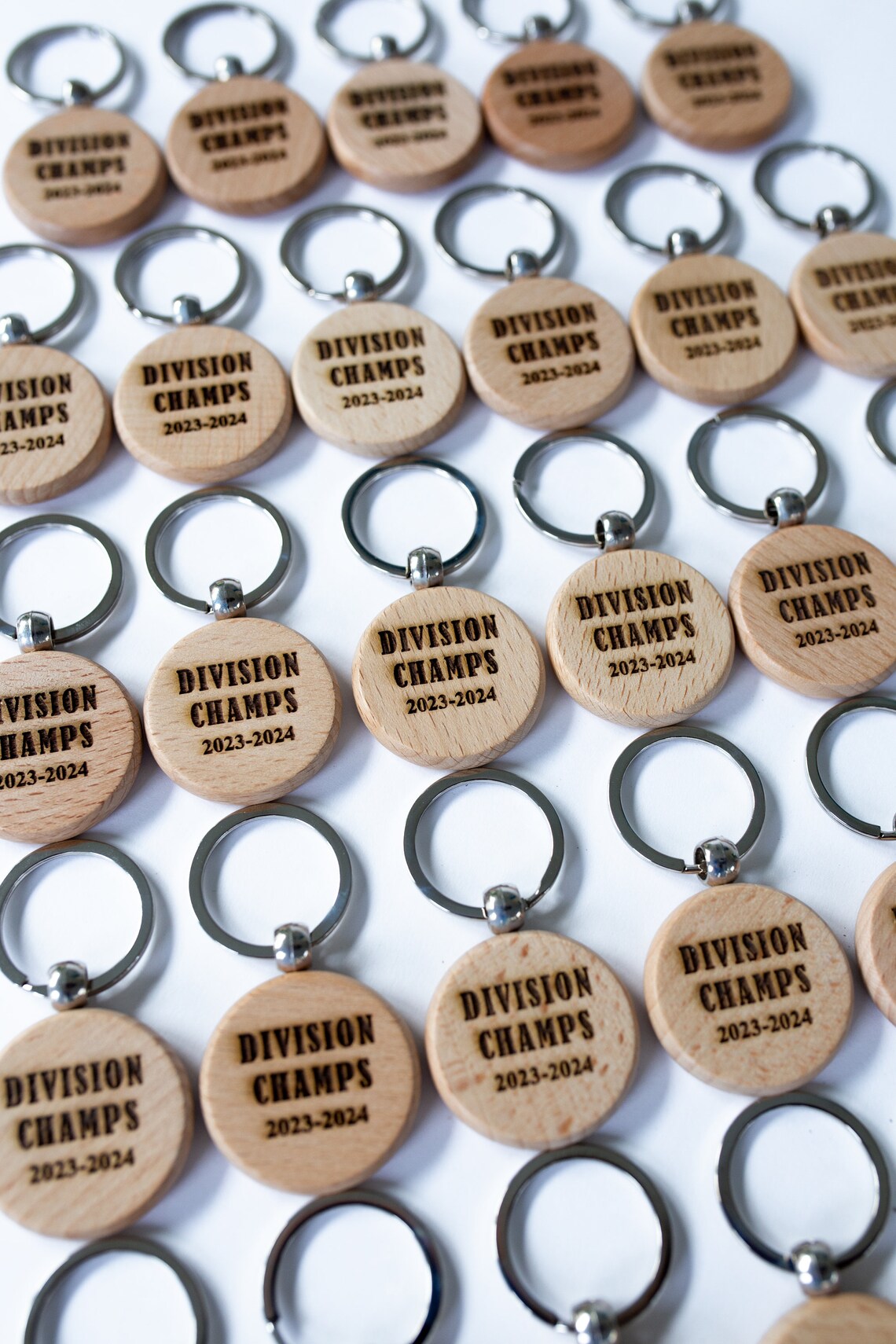 Sports Team Keychains, Laser Engraved Personalized Team Logo, Team Gift ...