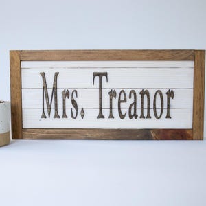 Teacher Name Sign, 3D Classroom Name Sign, Teacher Desk Sign, End of ...