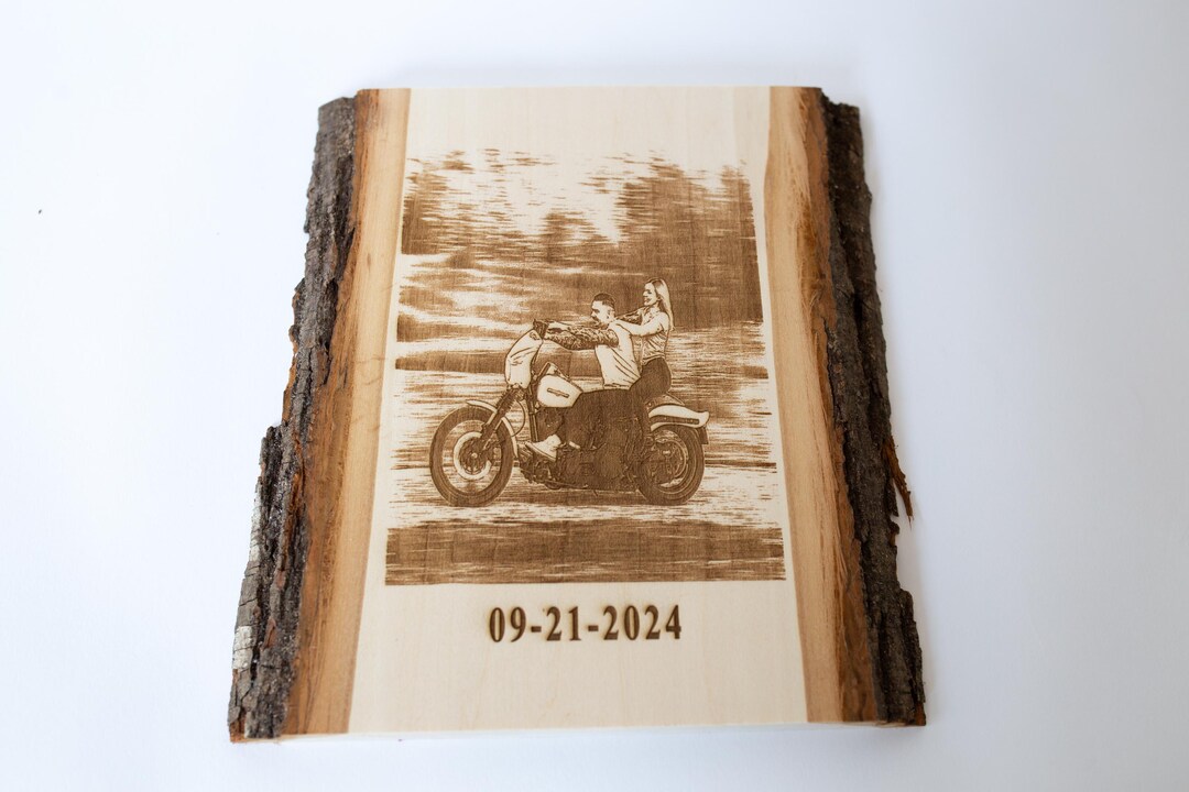 Laser Engraved Photo | Wood Photo | Photo Engraving | Wedding Gift ...
