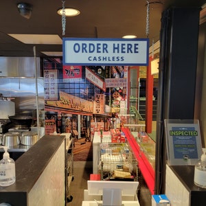 Order Here Sign / Business Order Here Sign /cashless Sign / Hanging ...